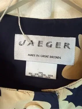 jaeger | Pants & Jumpsuits | Jaeger Floral Twopiece Silk Set | Poshmark